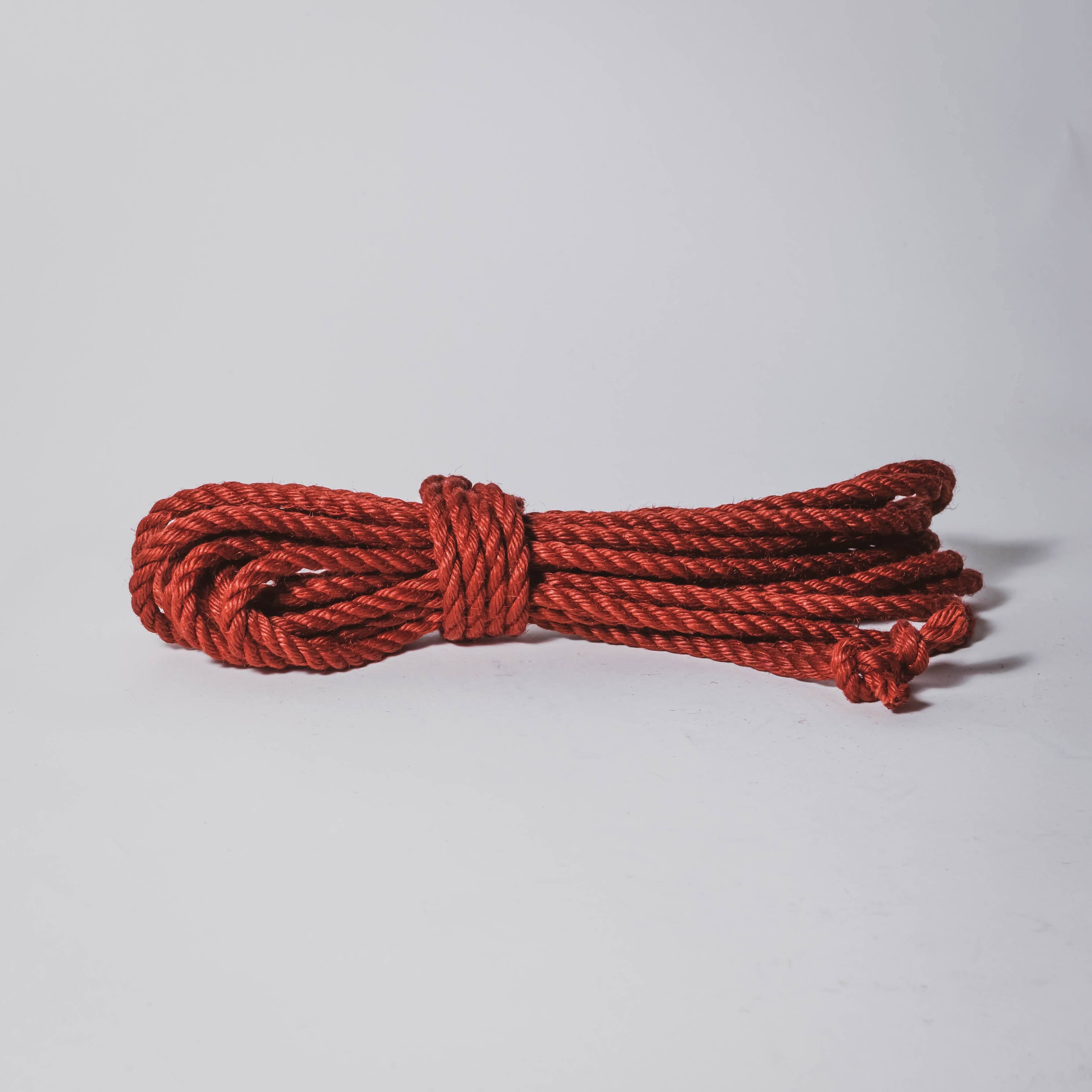 Treated Rope - 6mm Anatomie Red Jute Rope – Anatomie Rope Shop
